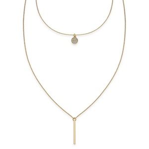 Jewelry | Gold High Low Layered Pendant Necklace | Poshmark